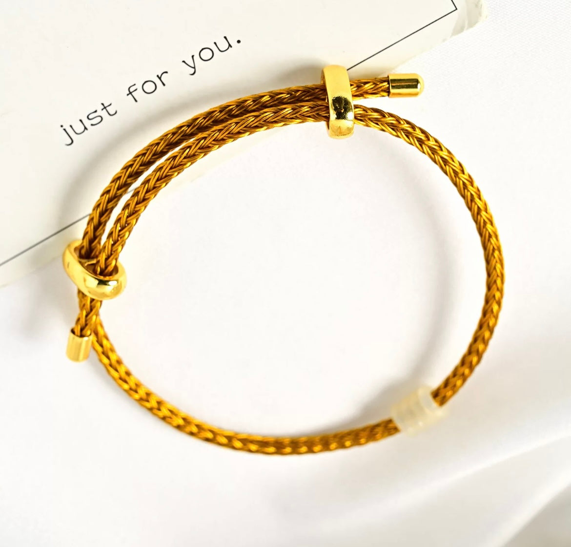 Bohemian Double Braided Rope Adjustable Bracelet - Gems for a Gem